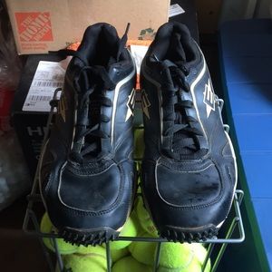 Easton Shoes | Mens Black Baseball Cleats Ideal Fit 15 | Poshmark